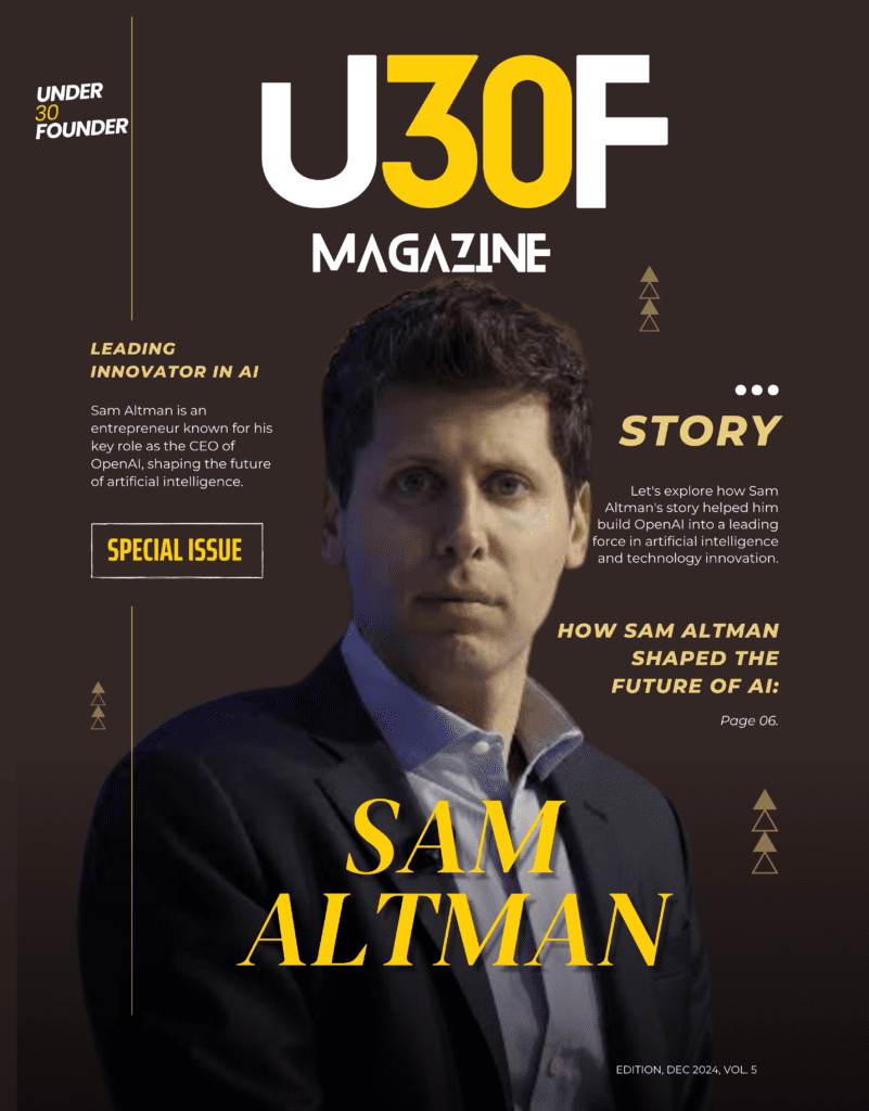 Sam Altman: Shaping the Future of Artificial Intelligence | Under 30 ...